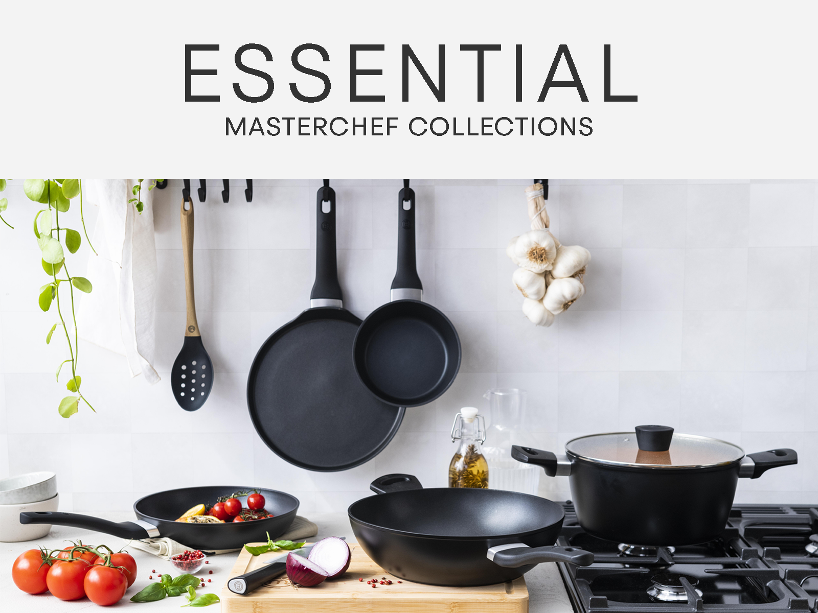Shop MasterChef Essential Kitchen and Cookware Collection - Black ...