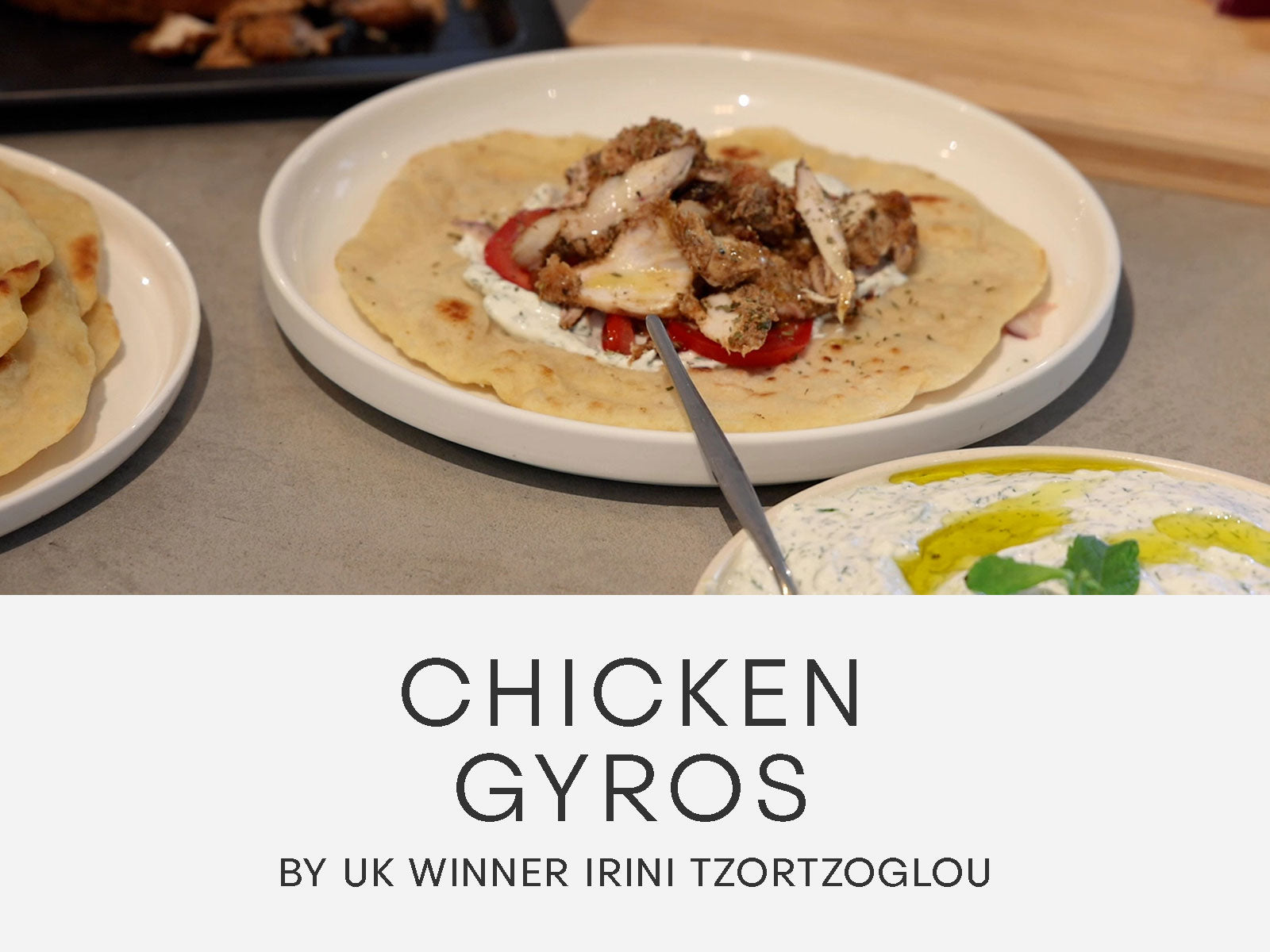 MasterChef Recipe - Irini Tzortzoglou's Chicken Gyros Board – Masterchef US