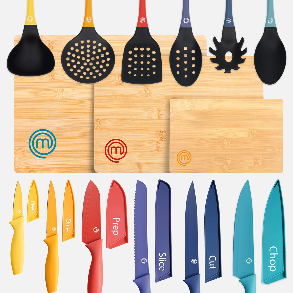 US MasterChef Color Kitchen Set 15pcs - Vivid Color Collection ...