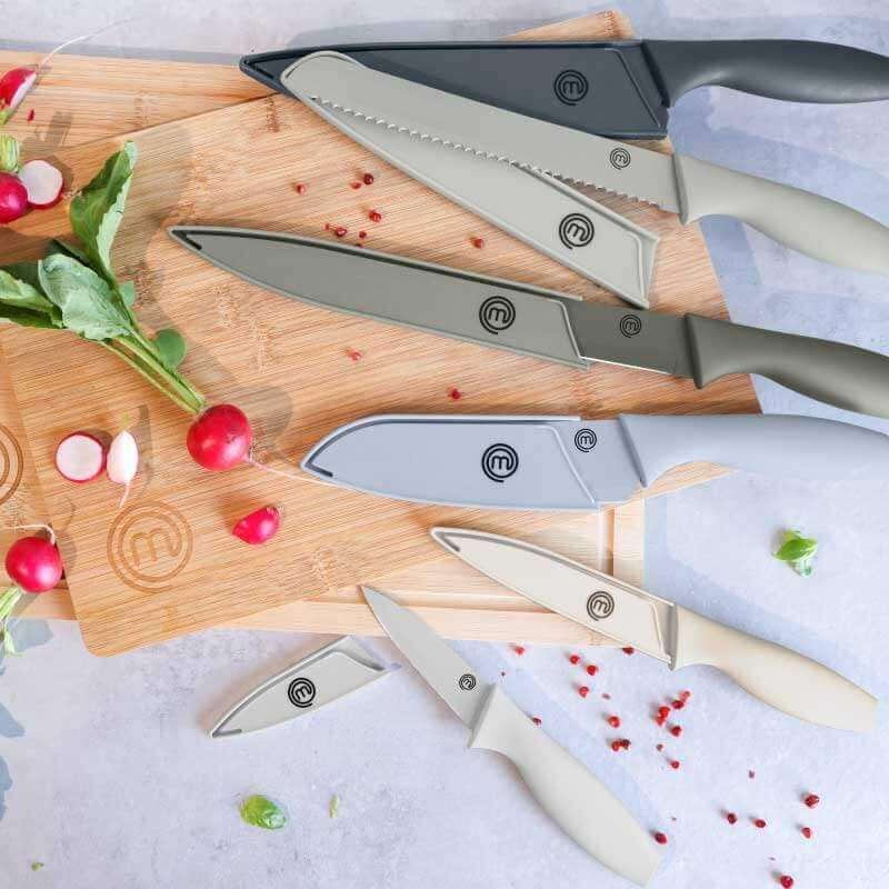 US MasterChef Logo Knives 6pcs - Earth Collection